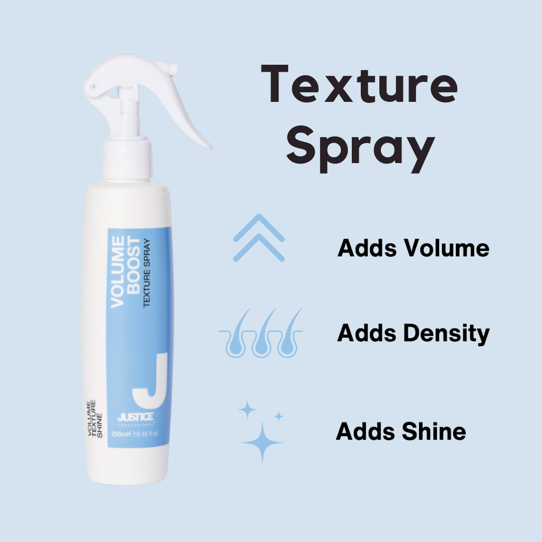 Volume Boost Texture Spray - 250ml | JUSTICE Haircare AU & NZ