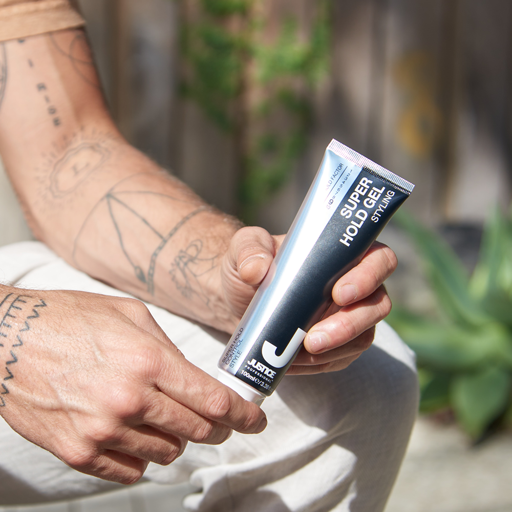Super Hold Gel - 100ml | JUSTICE Haircare AU & NZ